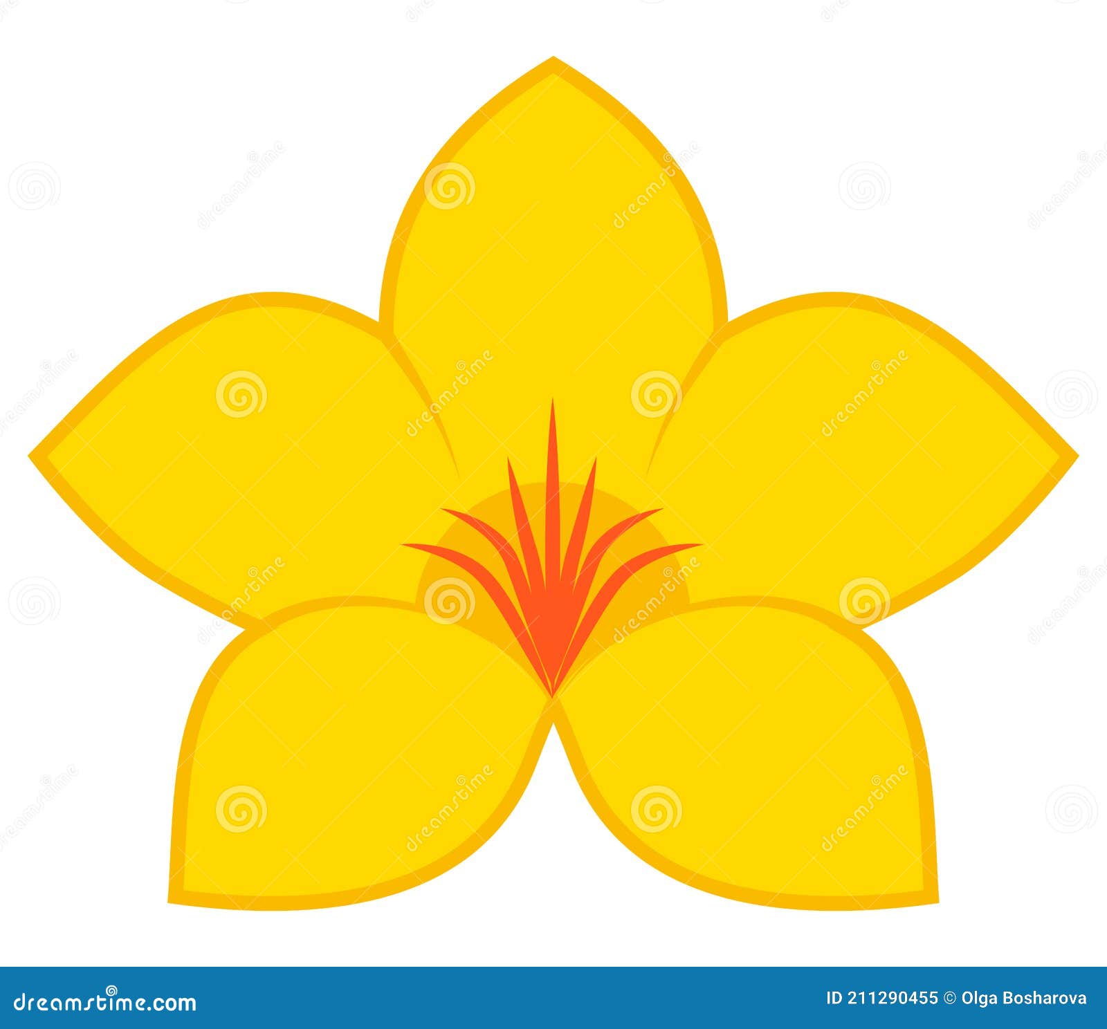 Yellow Alamanda Flower Logo Stock Image - Illustration of plant ...