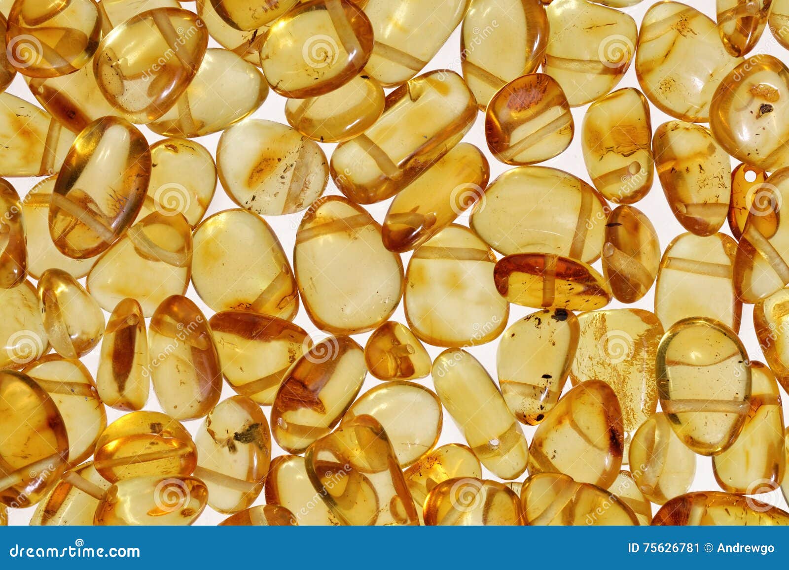 Yellow amber stones. stock image. Image of amber, gold - 75626781