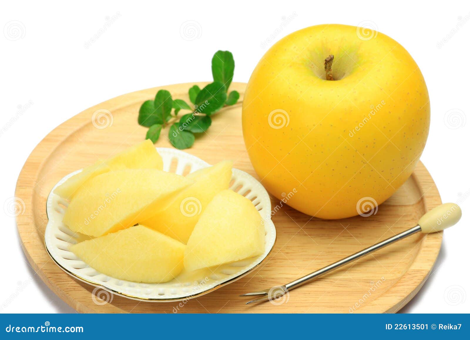 Yellow apple stock image. Image of gold, apple, diet - 22613501
