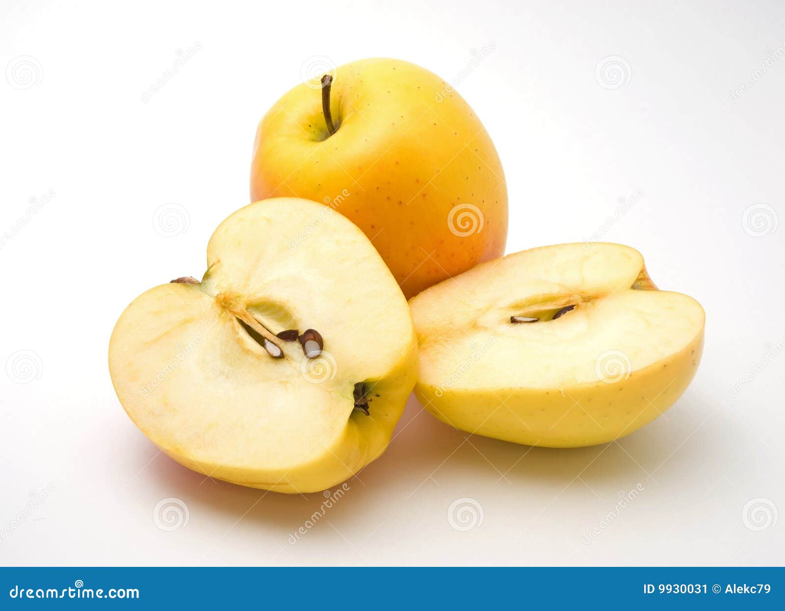 Yellow apple stock image. Image of leadership, natural - 9930031