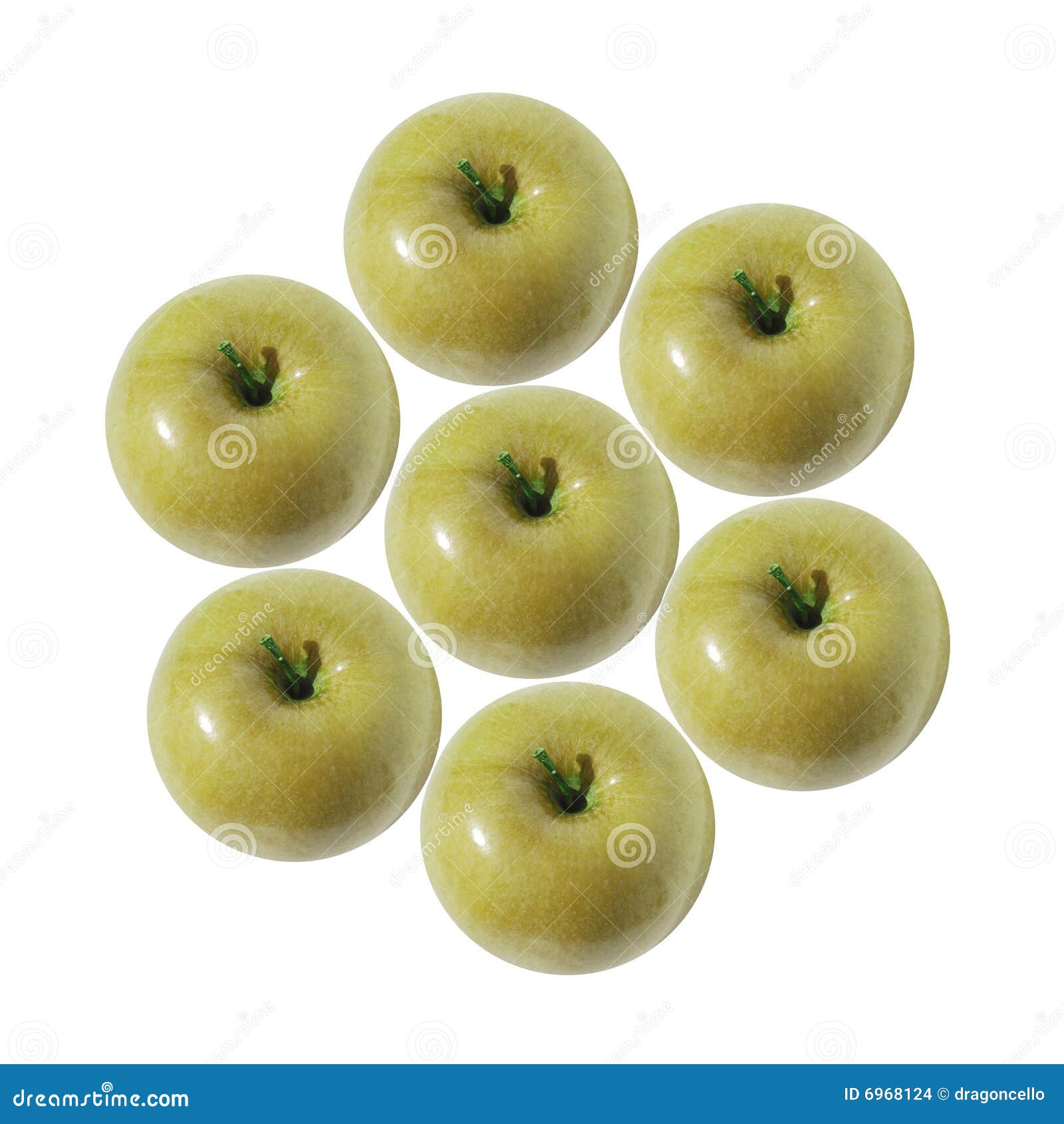 Yellow Apple Circle stock photo. Image of circular, group - 6968124
