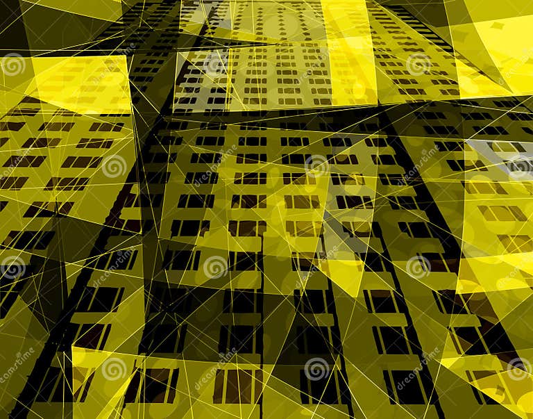Yellow architecture stock vector. Illustration of background - 3823460