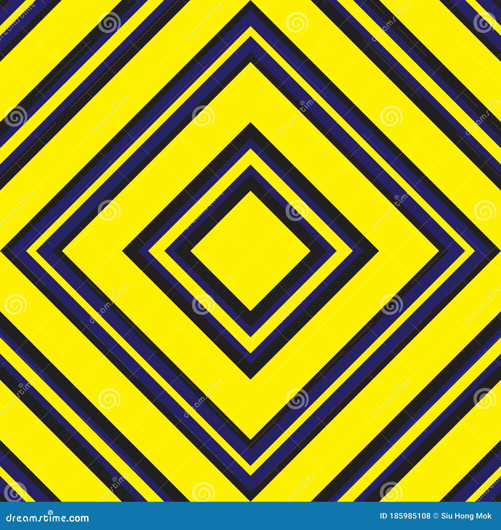 Yellow Argyle Diagonal Stripes Seamless Pattern Background Stock Vector ...