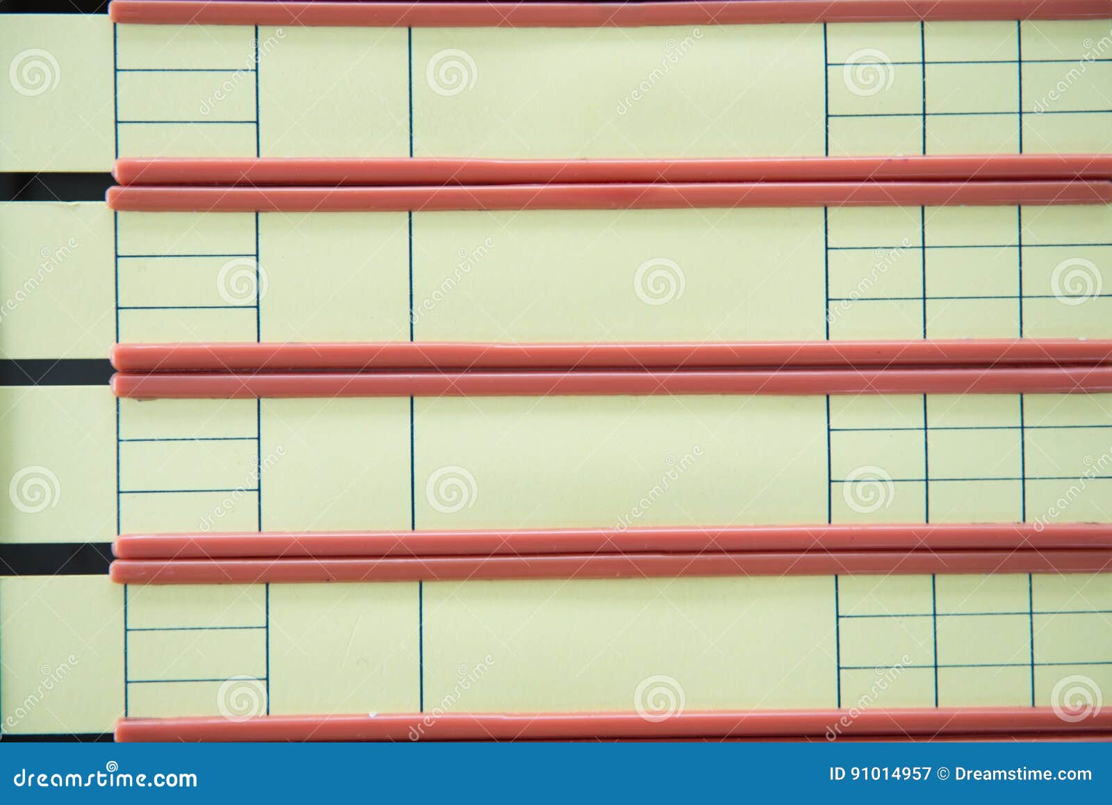 Yellow Arrival Flight Progress Strip of Thailand Stock Image - Image of ...