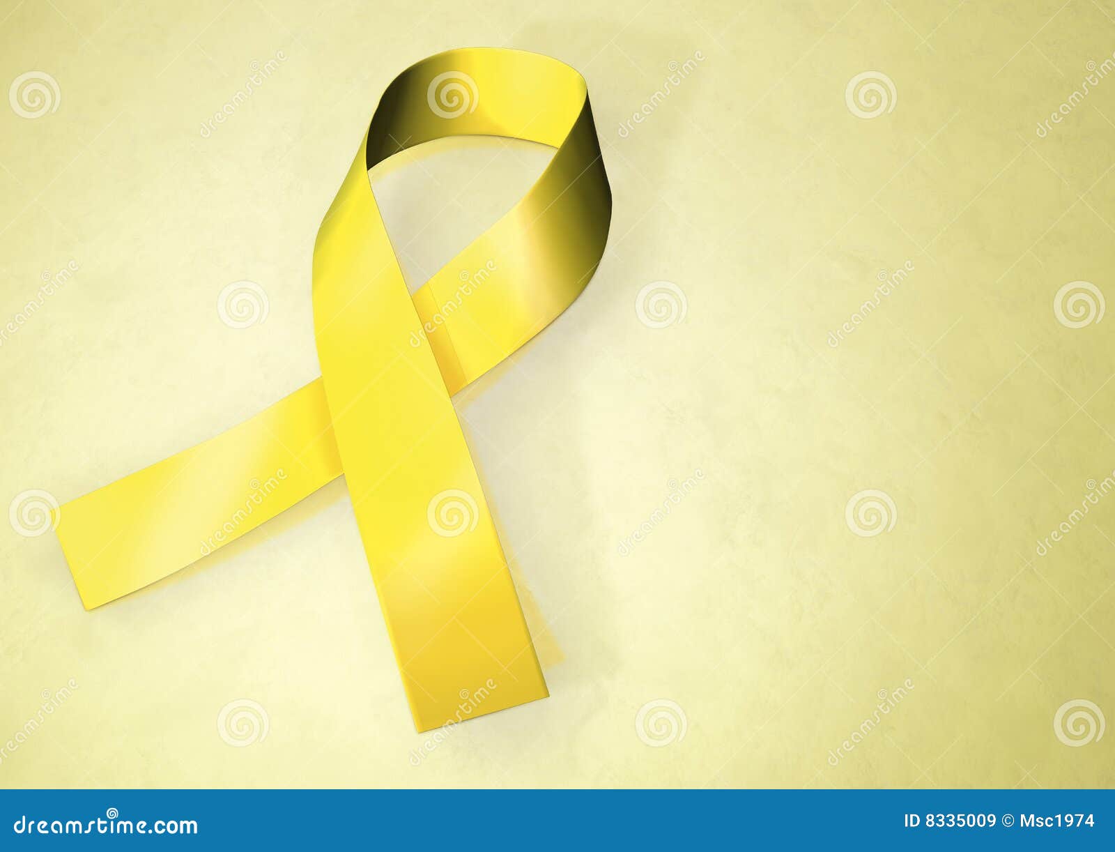 Yellow Awareness Ribbon. Suicide Prevention, Endometriosis Awareness ...
