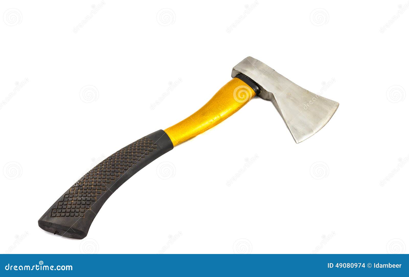 Yellow axe stock photo. Image of carpenter, blade, iron - 49080974