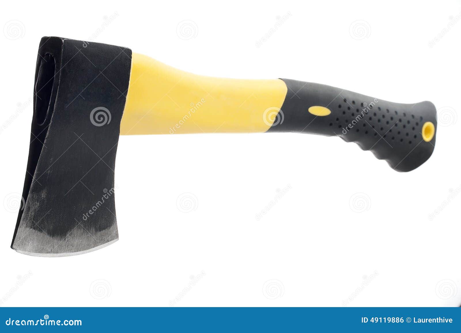 Yellow axe stock photo. Image of blade, color, isolated - 49119886