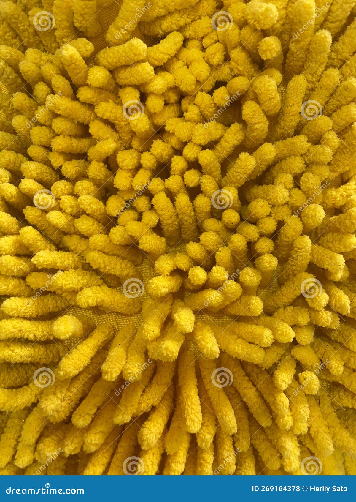 Yellow Bacillus-shaped Towel Texture Stock Photo - Image of sheet ...