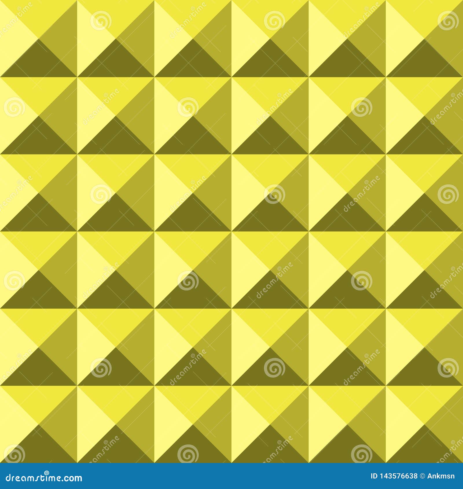 Yellow Background Abstract Pyramidas Texture Seamless Pattern Stock ...