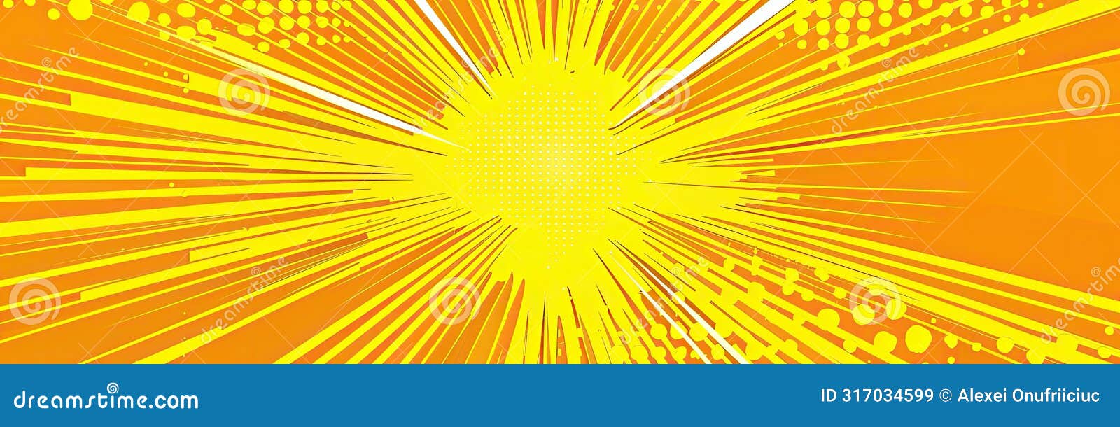 A Yellow Background with a Circle in the Middle and Rays Coming Out of ...