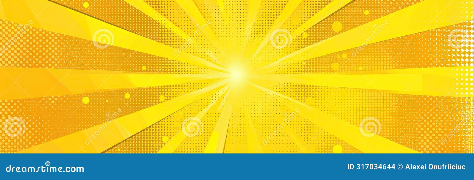 A Yellow Background with a Circle in the Middle and Rays Coming Out of ...