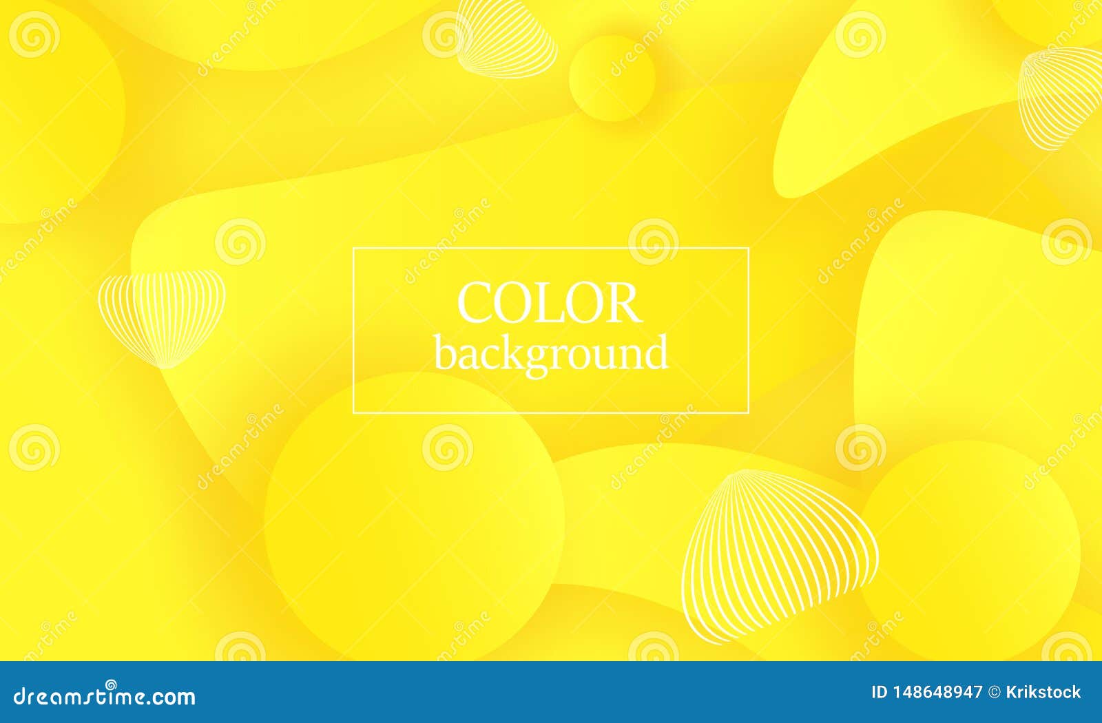 Yellow Background. 3d Design Stock Vector - Illustration of flyer ...