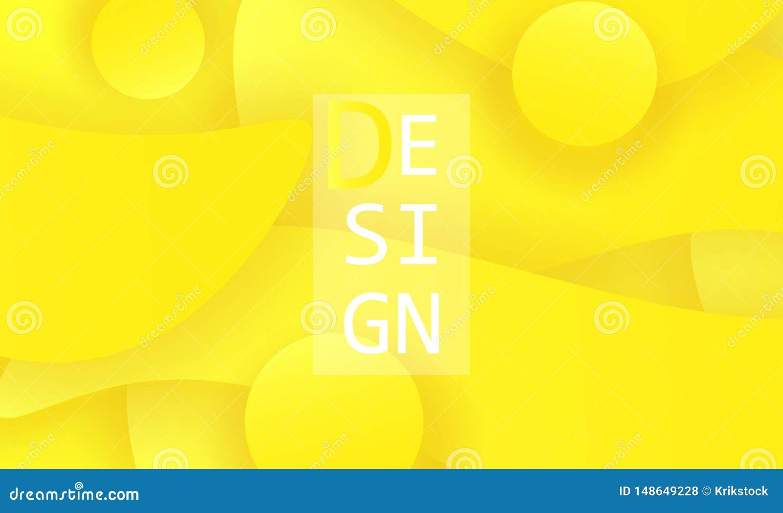 Yellow Background. 3d Design Stock Vector - Illustration of graphic ...