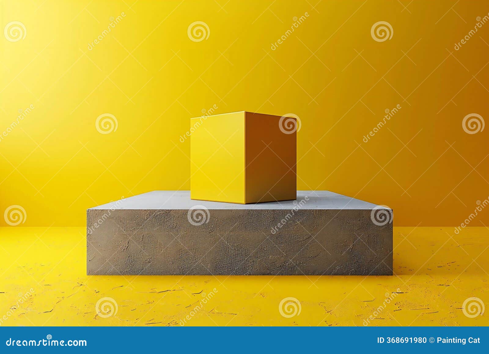 Empty Cube Isolated On White Background - Realistic Hyper-detail ...