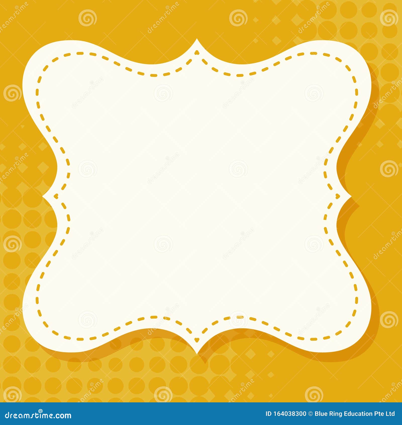 Yellow Background with Frame Stock Vector - Illustration of cartoon ...