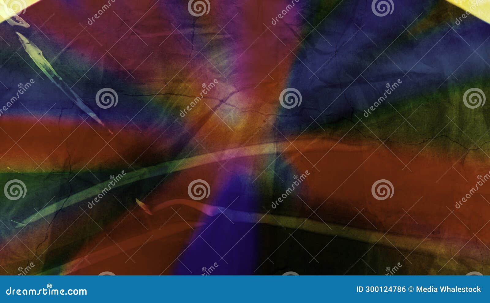 Yellow Background. Motion.Multicolored Spread Paint with Strokes Like a ...