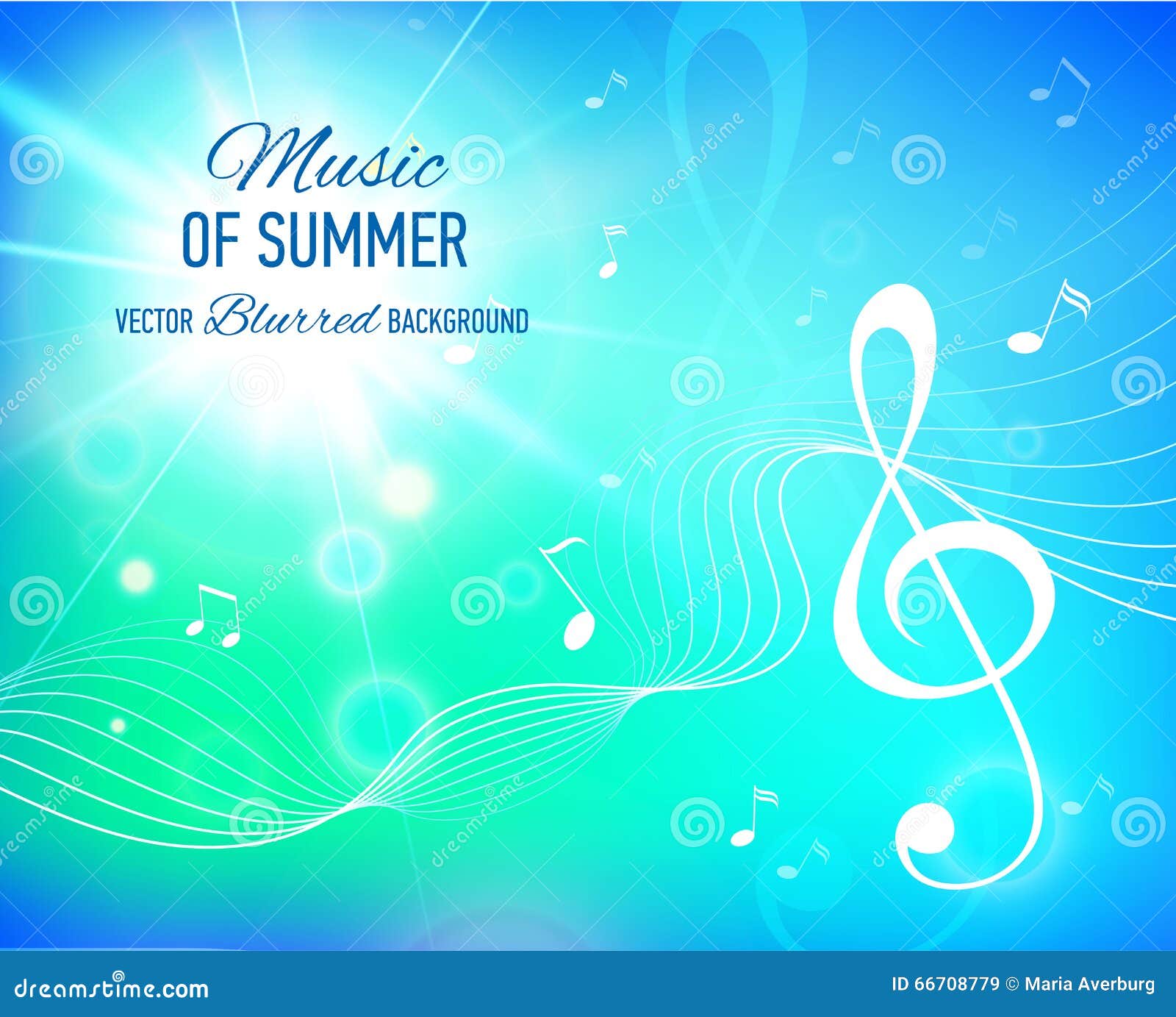 Yellow Background with Music Notes and Key. Flare Stock Illustration ...