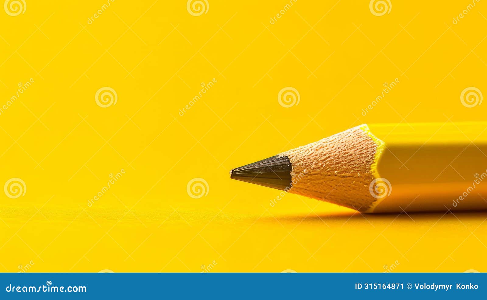 Yellow Background Pencil - Simple, Transparent, and Eye-Catching Stock ...