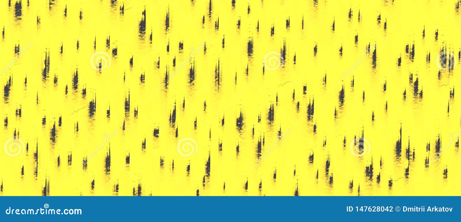 Yellow Background with Rust. 3D Render Stock Illustration ...