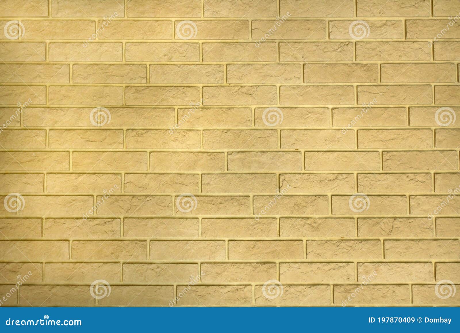 Yellow Background Wall Texture from Decorative Bricks. Abstract Light ...