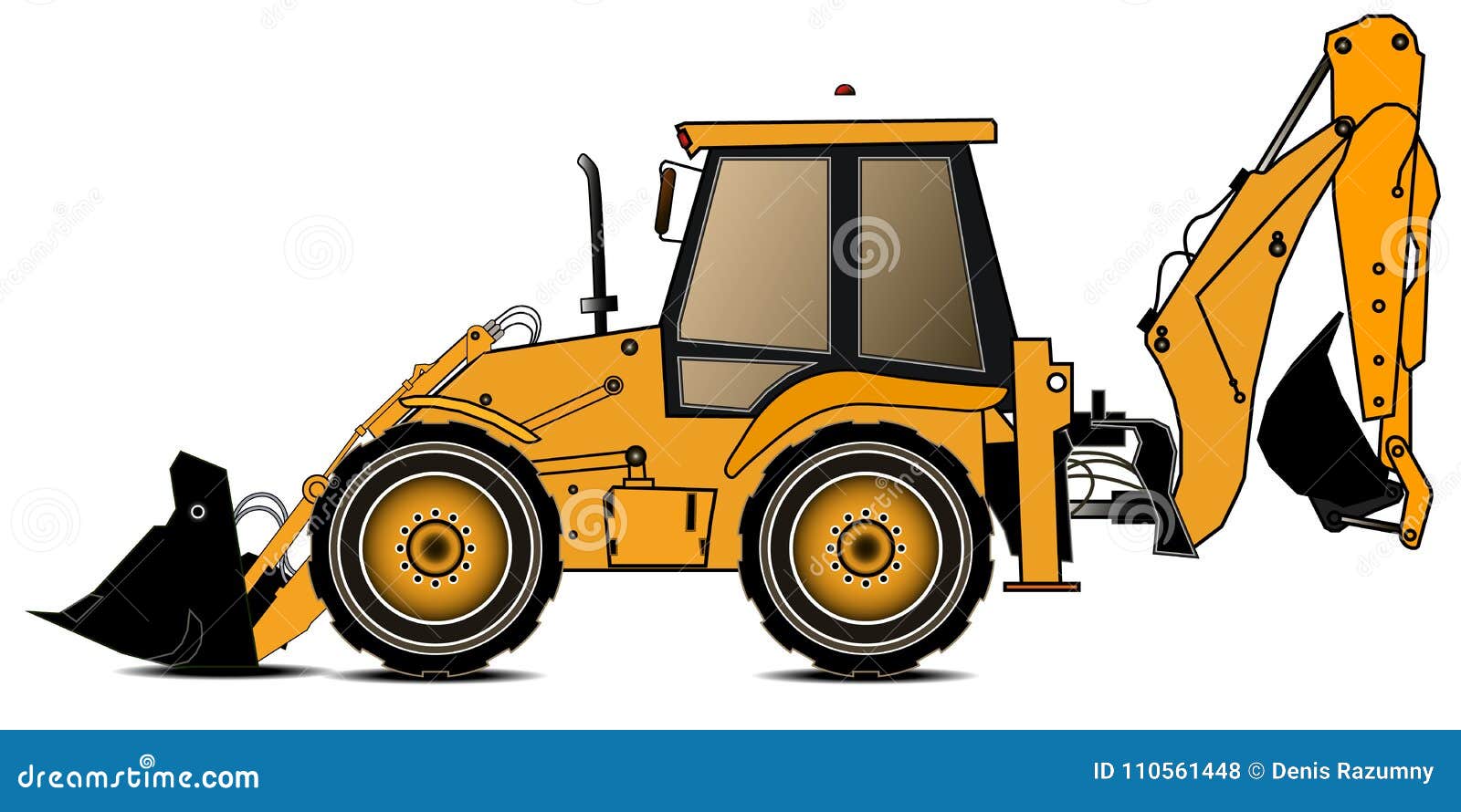 Yellow Backhoe Loader , Sketch Vector. | CartoonDealer.com #103118738 Yellow Backhoe Loader , Sketch Vector. | CartoonDealer.com #103118738