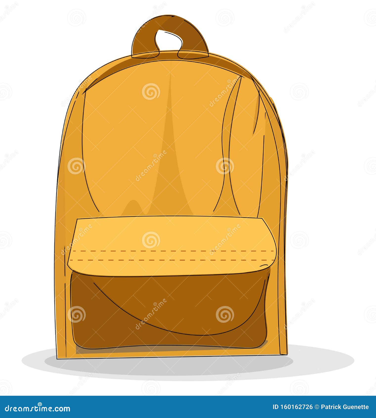 Backpack, Vector or Color Illustration Stock Vector - Illustration of ...