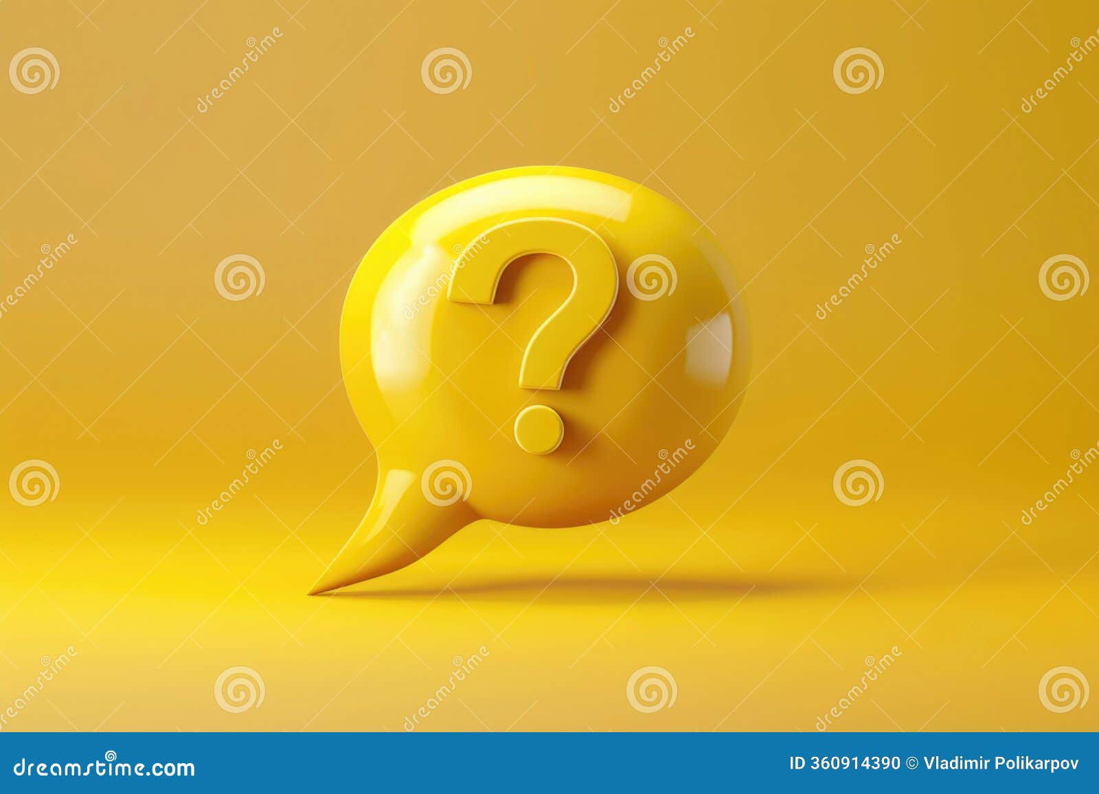 A Yellow Ball with a Question Mark Symbol on it. Suitable for ...
