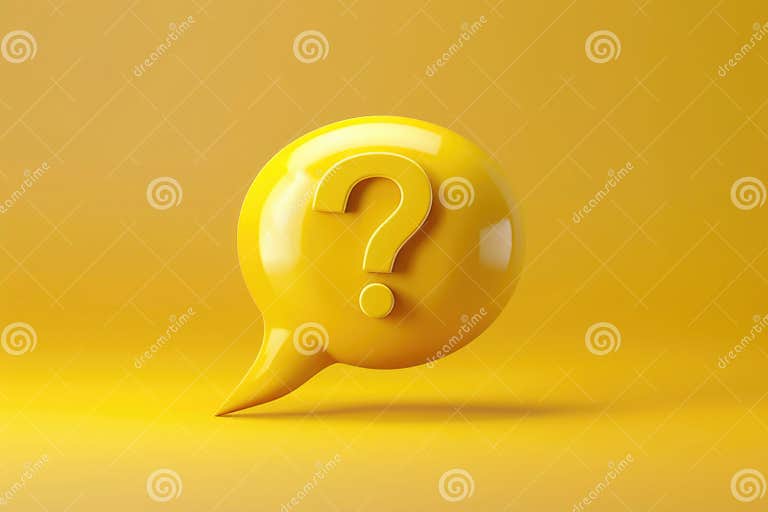 A Yellow Ball with a Question Mark Symbol on it. Suitable for ...