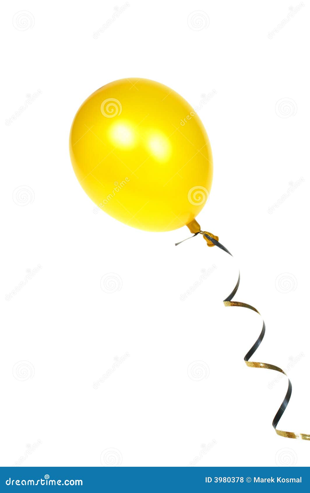 Yellow Balloon With Number Six For Birthday Party Stock Photo ...