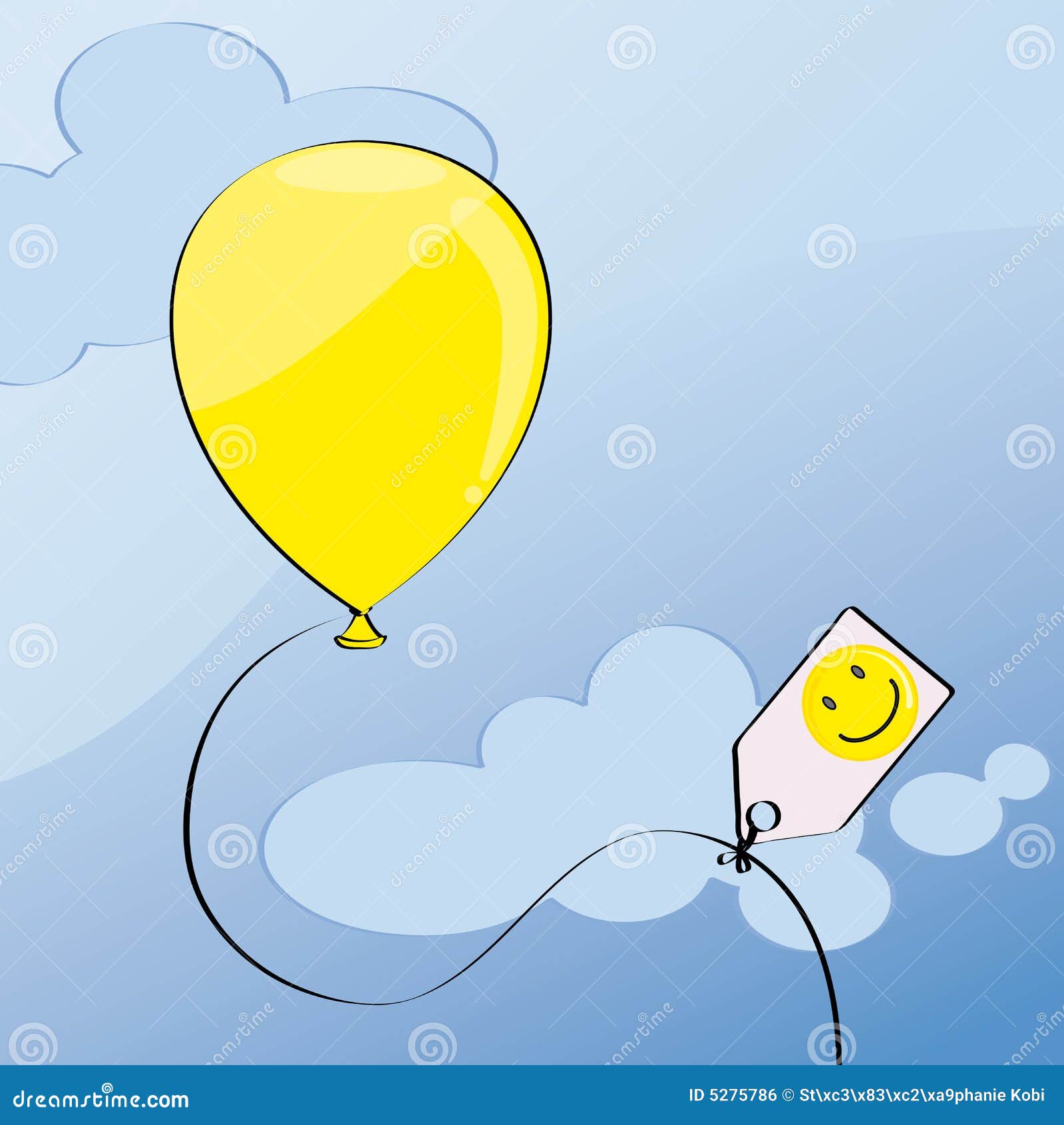 Yellow Balloon Ordinal Numeration Sign Or Symbol Vector Illustration ...