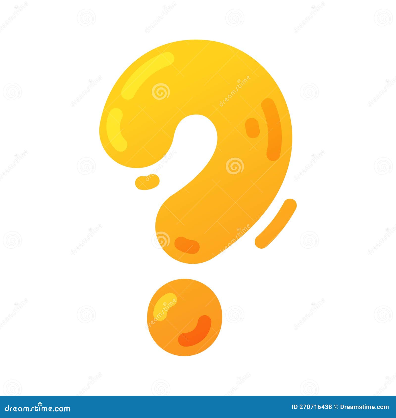 Yellow Balloon Question Mark or Interrogation Point As Punctuation Mark ...