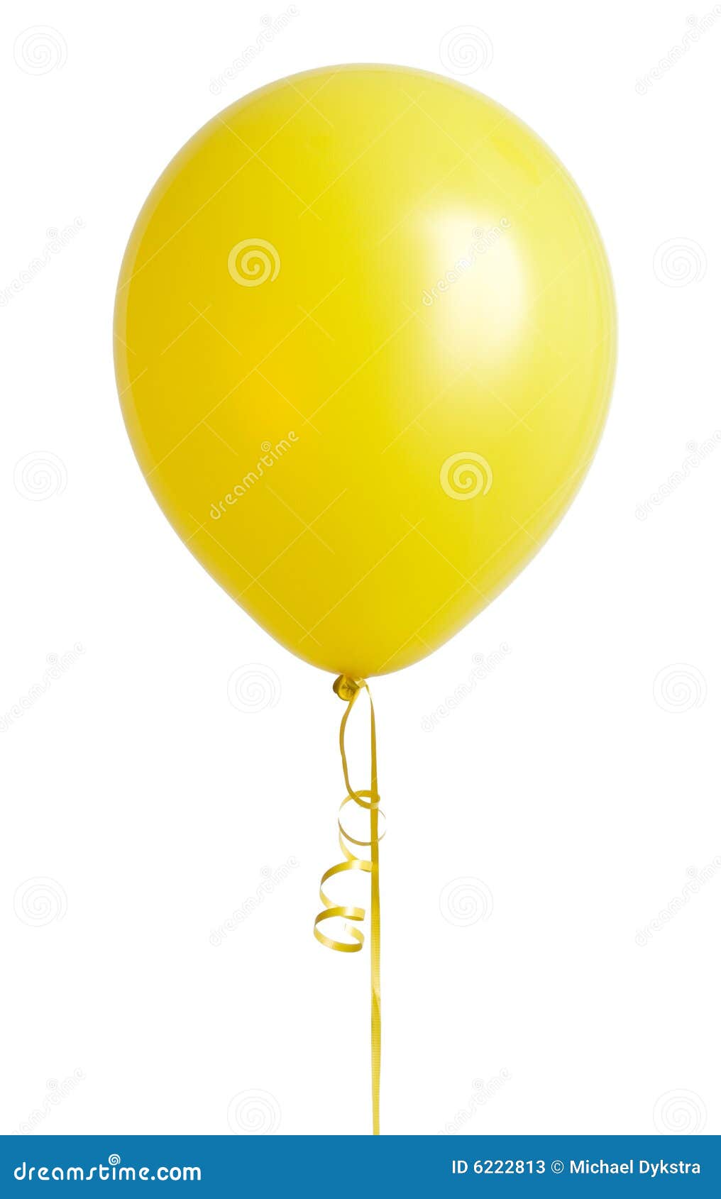 Yellow Balloon With Number Six For Birthday Party Stock Photo ...