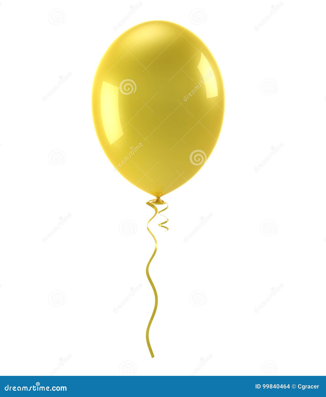 Yellow Balloon Ordinal Numeration Sign Or Symbol Vector Illustration ...