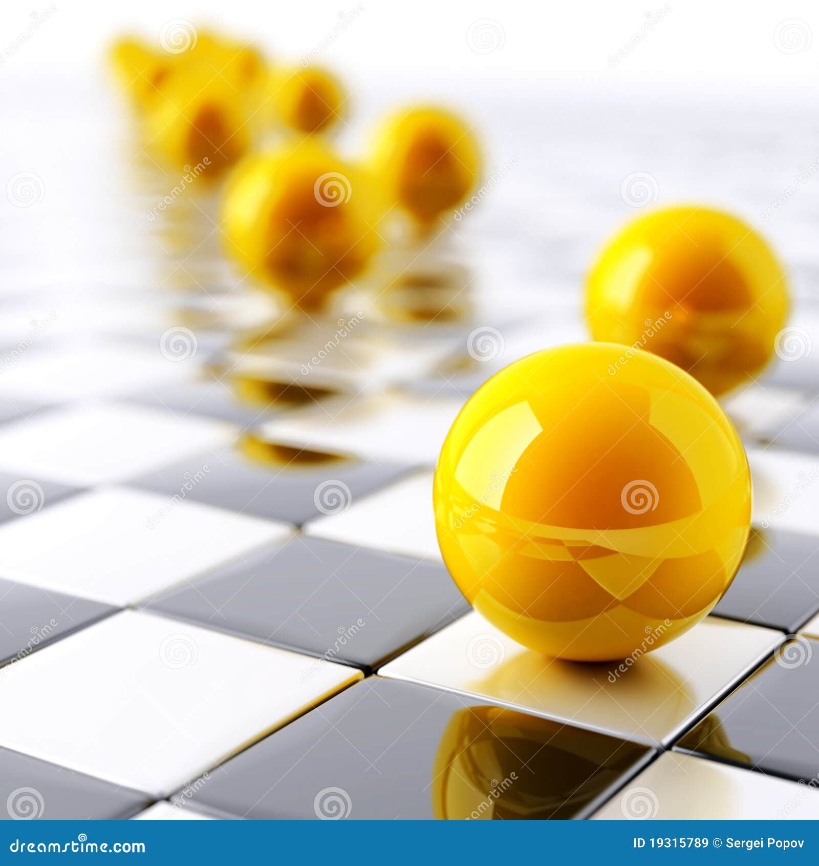 Yellow balls stock image. Image of checkered, connections - 19315789