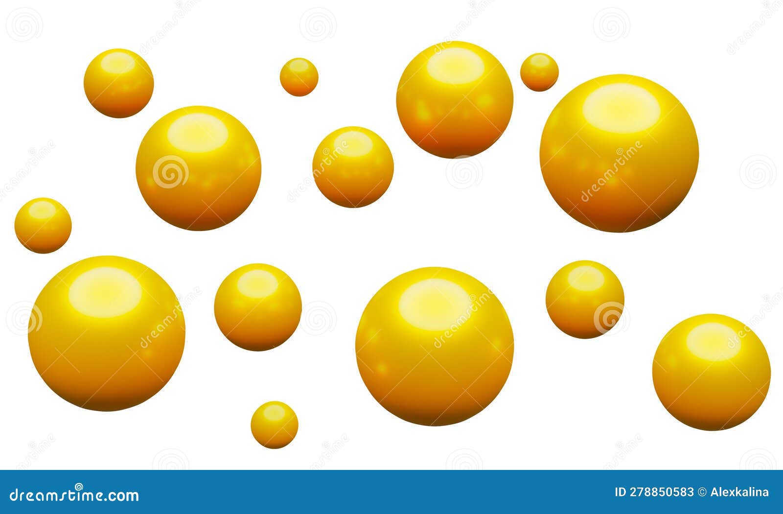 Yellow Balls. Circle Shape Isolated on Transparent Png Background Stock ...