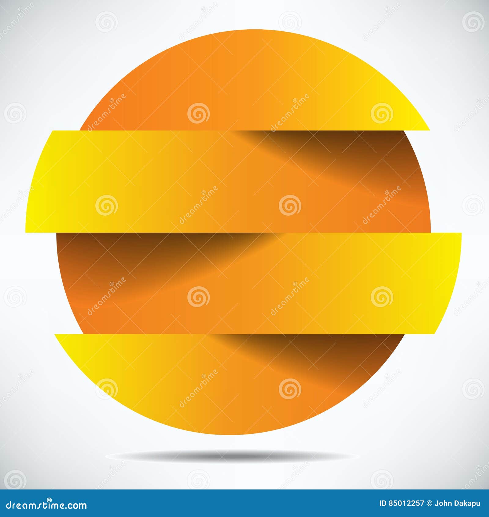 Yellow Banner Design Template with Text Stock Vector - Illustration of ...