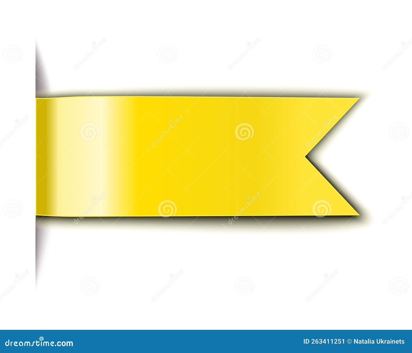 Yellow banner stock vector. Illustration of icon, banner - 263411251