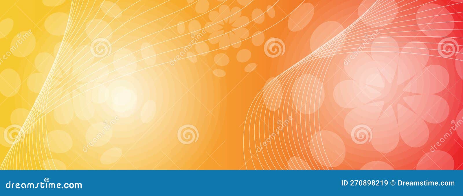 Yellow Banner with Sun Rays, Lines Background, Light Stock Vector ...