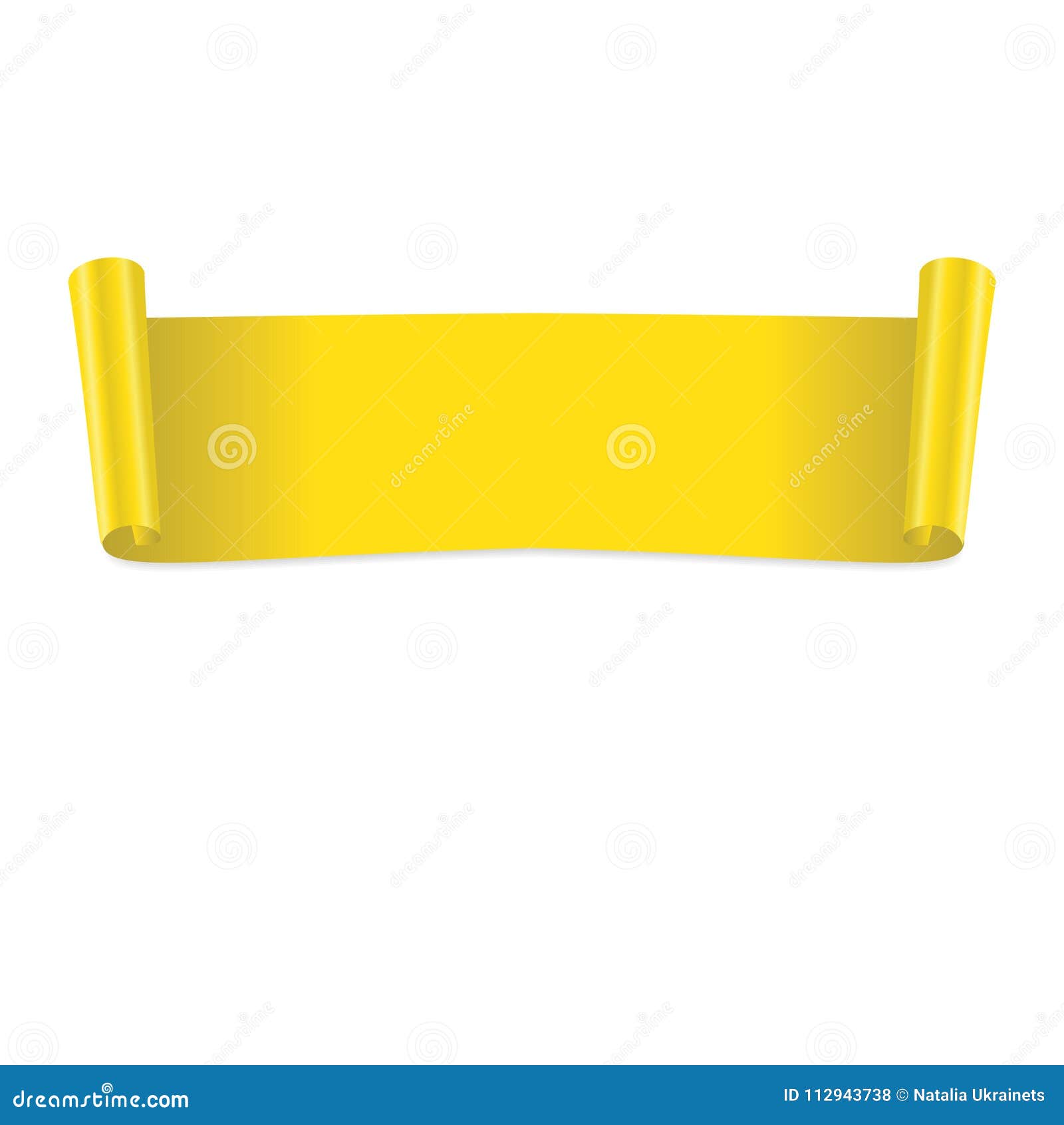 Yellow banner stock vector. Illustration of text, yellow - 112943738