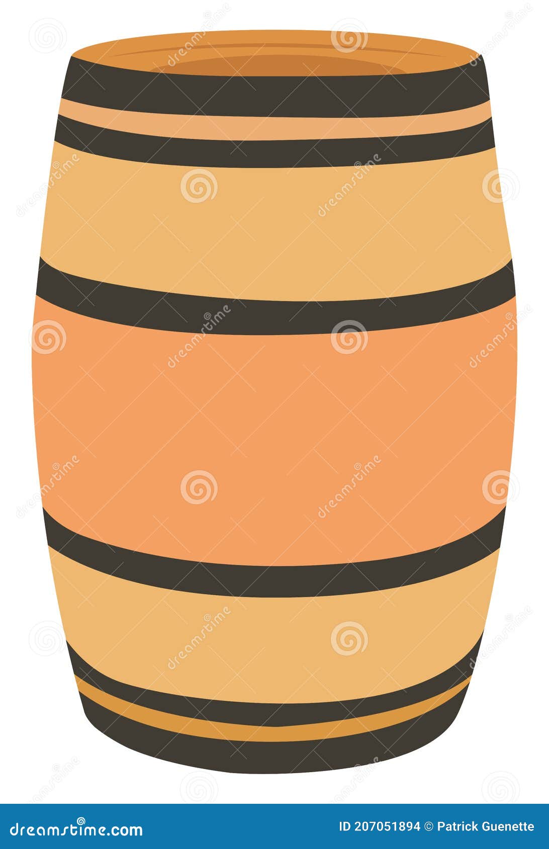 Yellow Barrel, Illustration, Vector Stock Vector - Illustration of ...