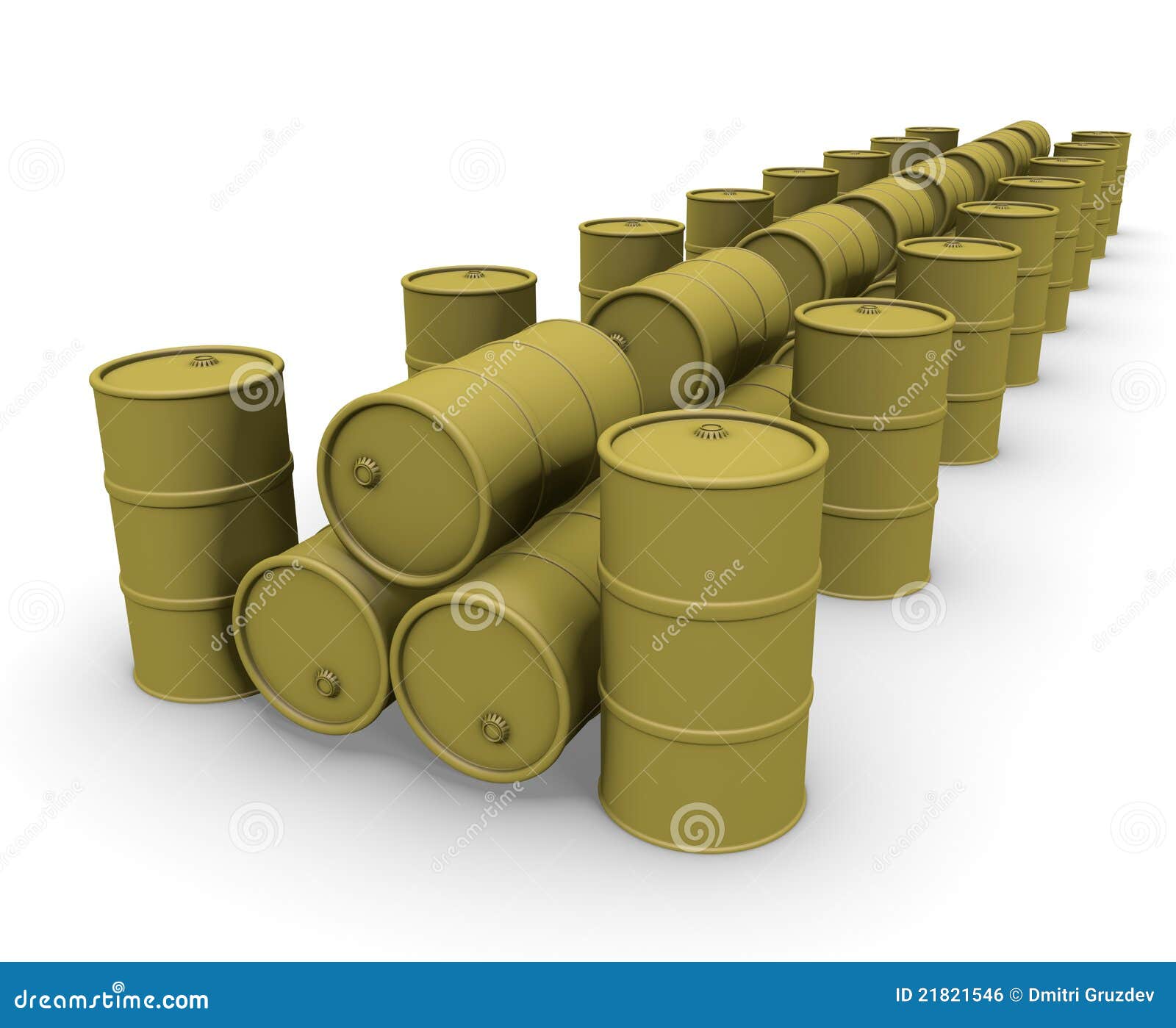Yellow barrels stock illustration. Illustration of ecology - 21821546