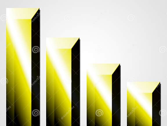 Yellow bars stock illustration. Illustration of analyst - 9115853