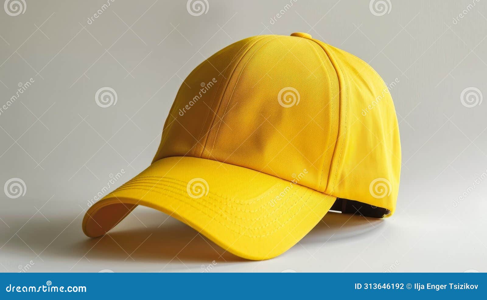 Yellow Baseball Cap Mockup Isolated on White Background for Versatile ...