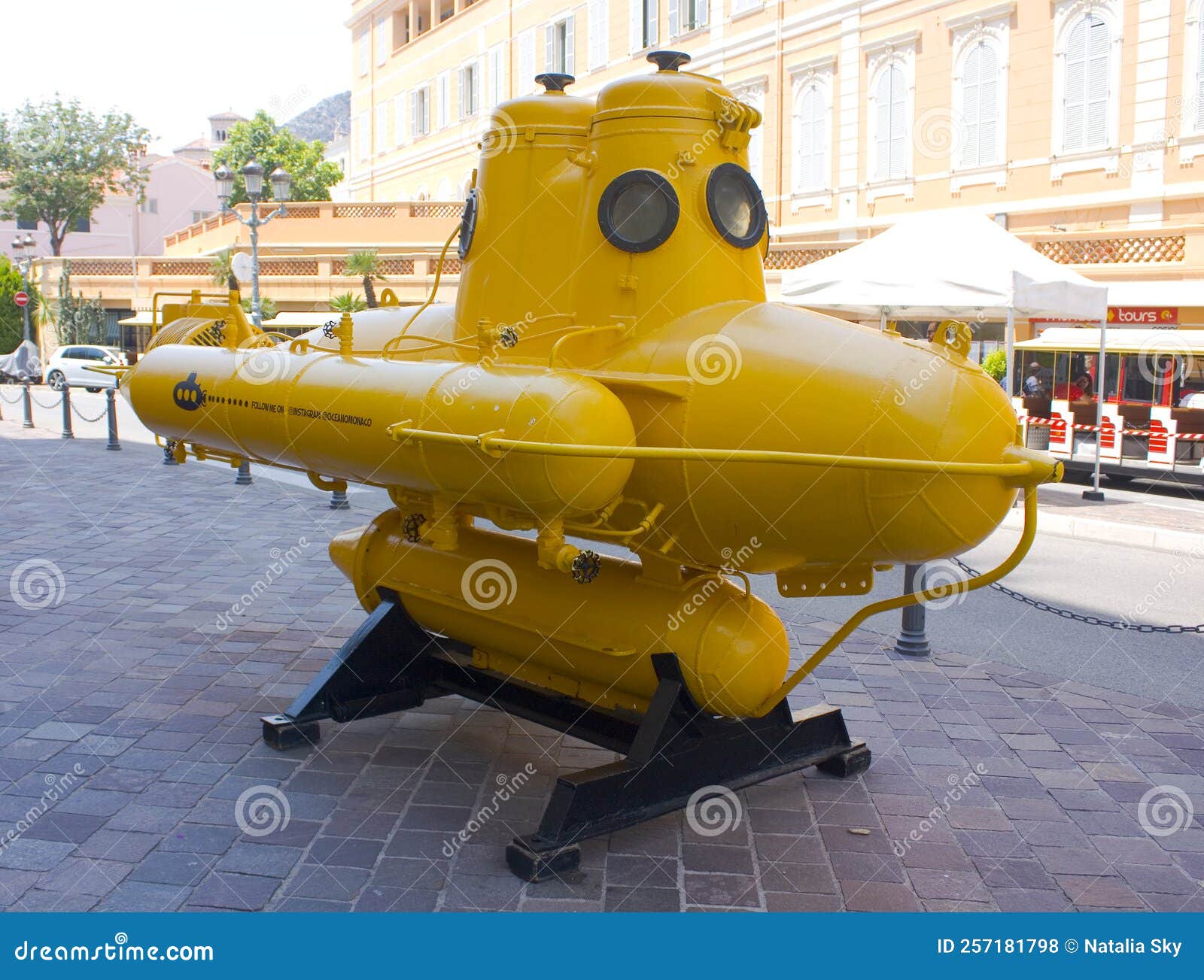 Bathyscaphe Near Oceanographic Museum in Monaco Editorial Stock Photo ...