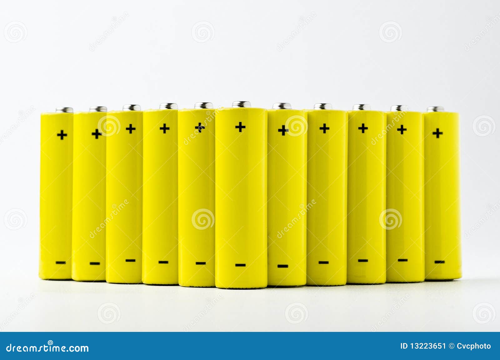 Yellow batteries stock image. Image of battery, batteries - 13223651