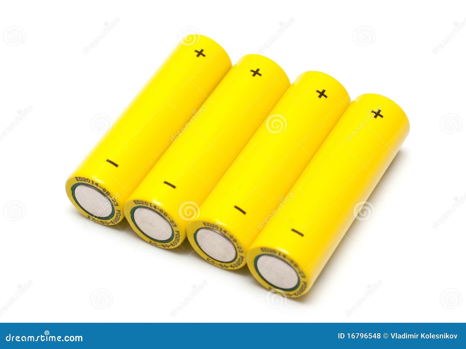 Yellow battery stock photo. Image of home, recharging - 16796548
