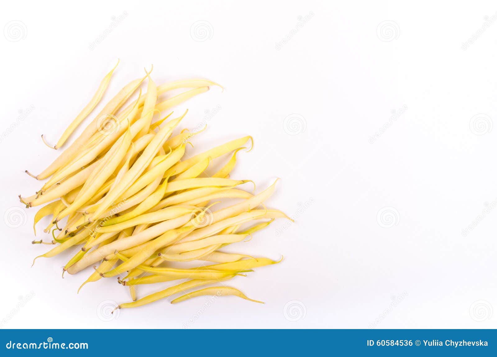 Yellow Beans on a White Background. Frame Stock Photo - Image of farmer ...