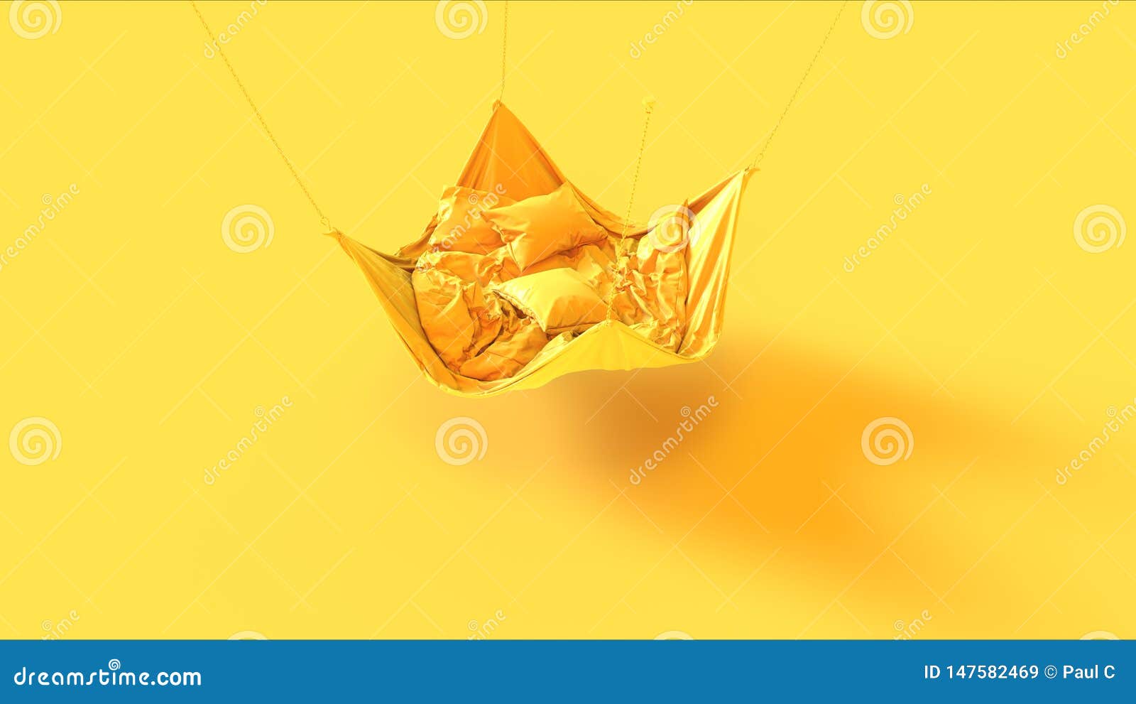 Yellow Bed Simple stock illustration. Illustration of board - 147582469