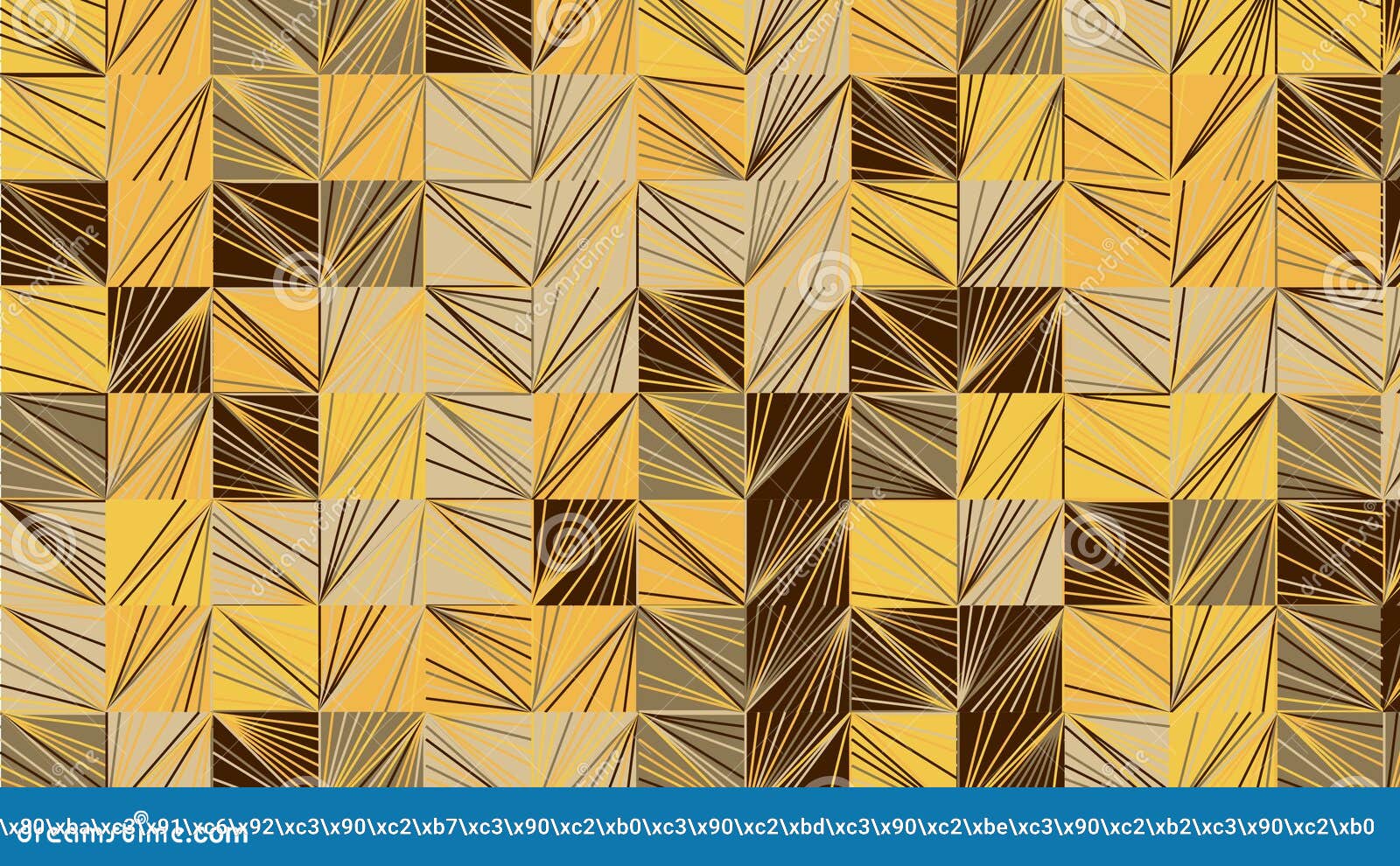 Yellow, Beige and Brown Geometric Pattern, Seamless Wallpaper for Tile ...