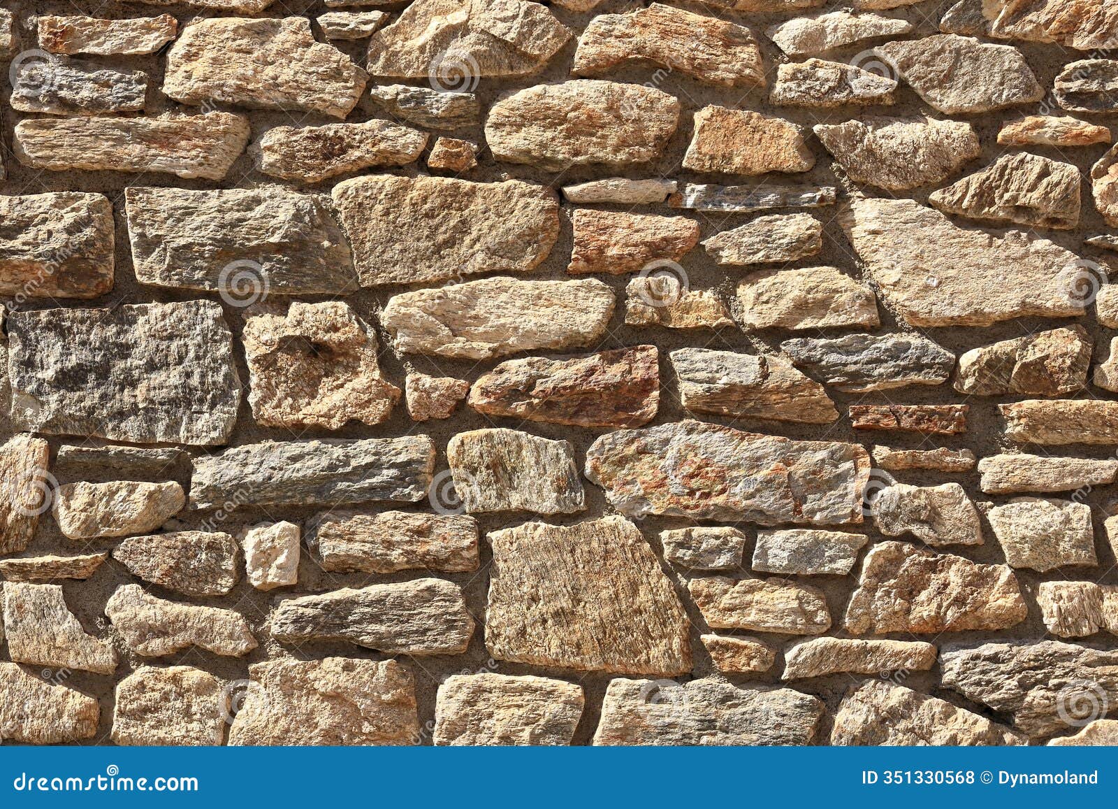 Yellow Beige Sand Color Stone Brick Vertical Wall Stock Photo - Image ...